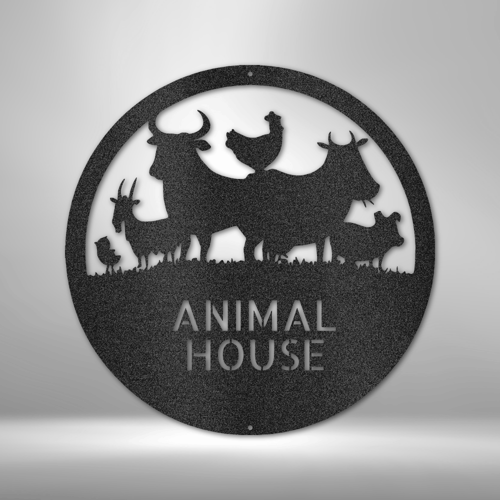 Animal House Monogram - Steel Sign – Steel Sign Company